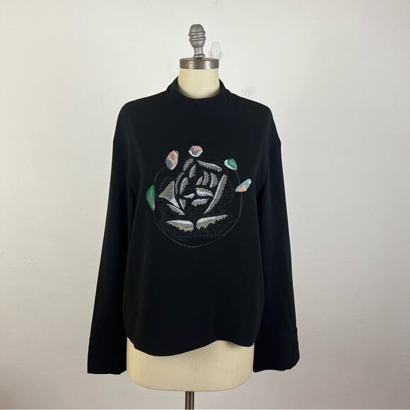 JW ANDERSON | Tops | Jw Anderson Black Abstract Blouse | Poshmark